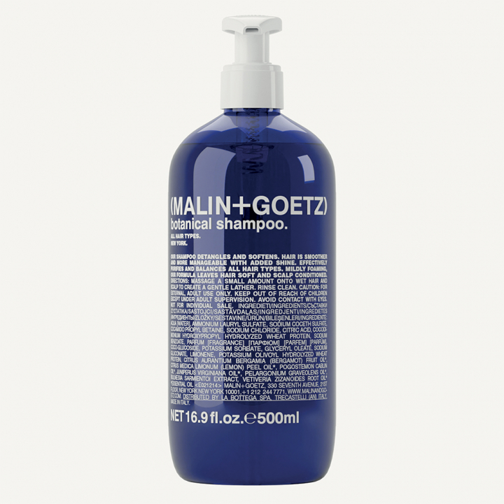 MALIN+GOETZ SHAMPOO IN OMEGA CYLINDRICAL DISPENSER 500ML